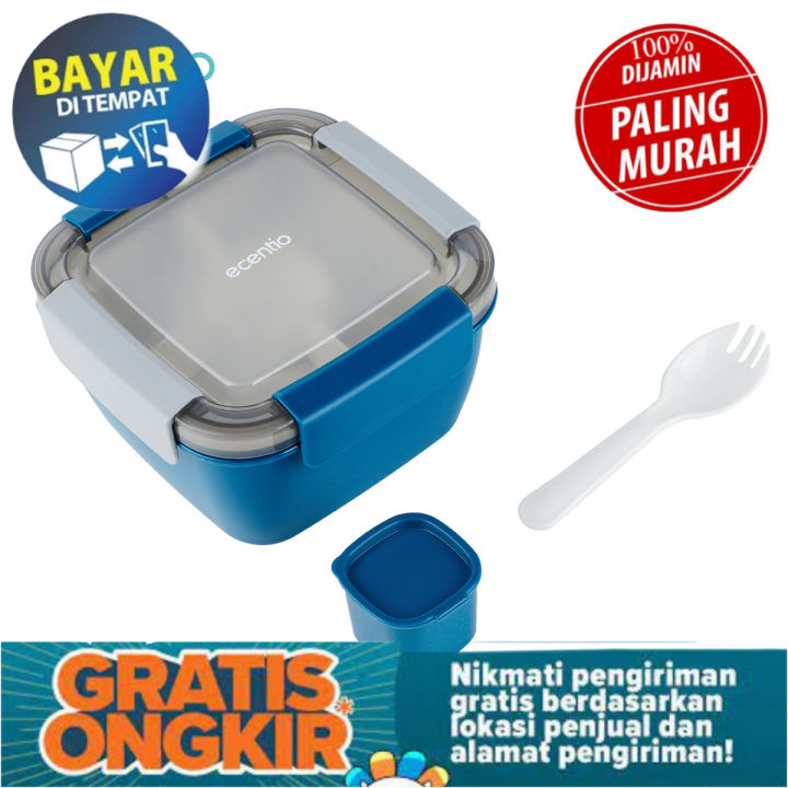 ecentio1.1L lunch box/kotak bekal/kotak makan/tempat makan double-layer ...