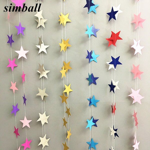 STAR PARTY GARLAND / BACKDROP BINTANG DEKORASI PESTA / TIRAI BINTANG ...