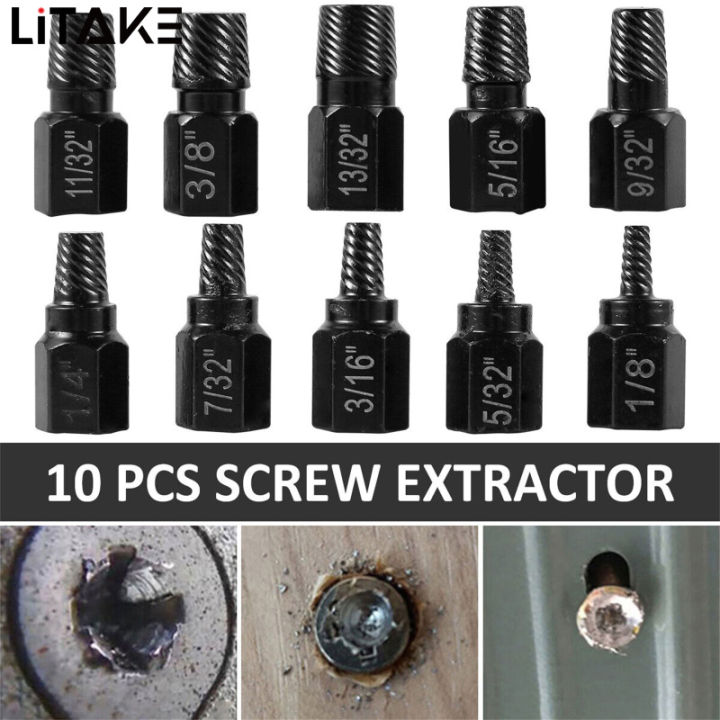 Damaged Bolt Stud Extractor Tool Broken Bolt Remover Metal Easy Out ...