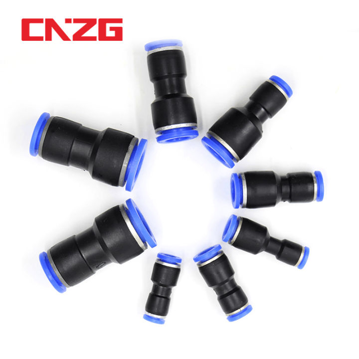 Pneumatic Fittings Fitting Plastic Connector PU PG 4mm 6mm to 8mm 10mm Air water Hose Tube Push ...