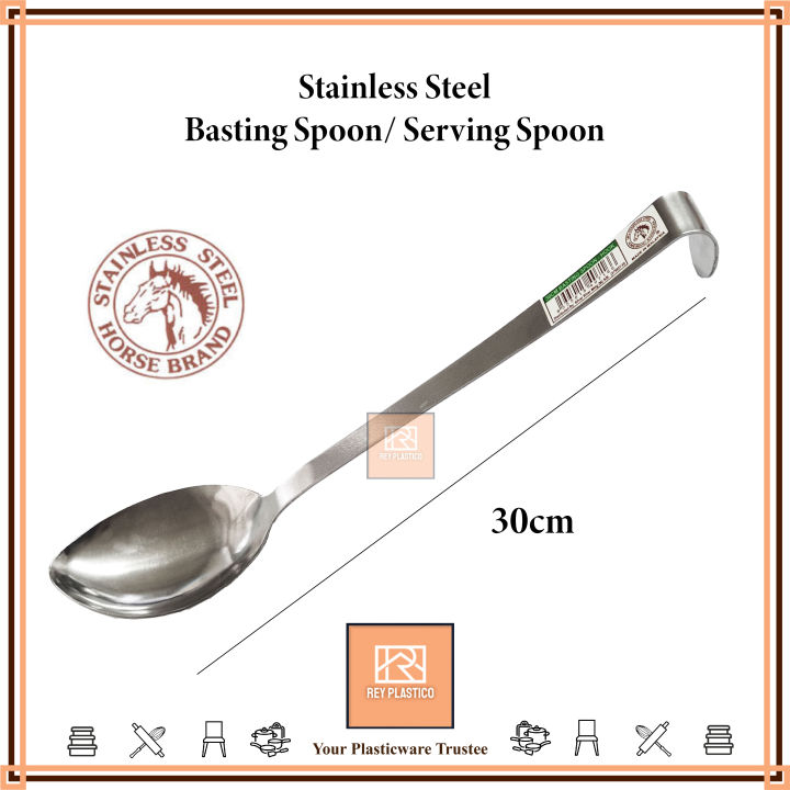 30cm Horse Brand Stainless Steel Large Serving Spoon/Sudu Besar Senduk ...