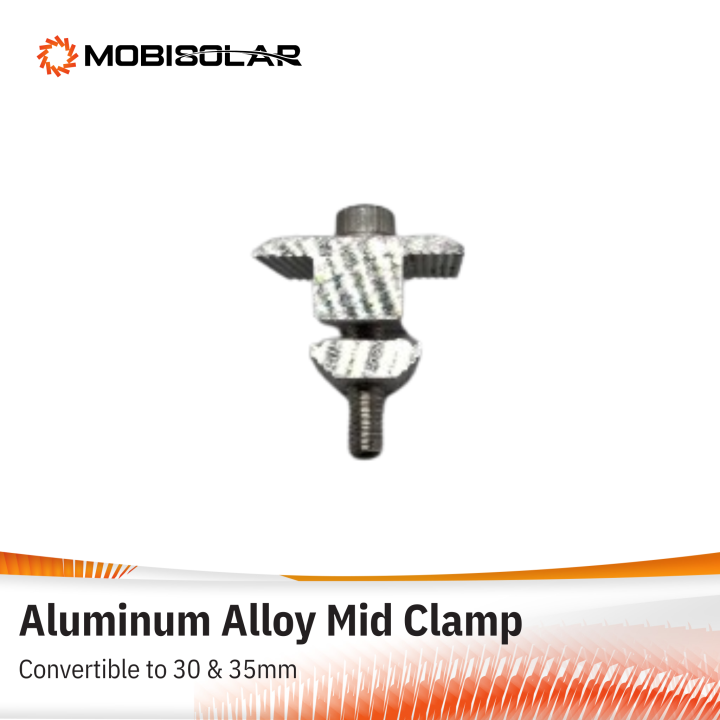 Solar Panel Mid Clamp Convertible to 30mm & 35mm Solar System PV System ...