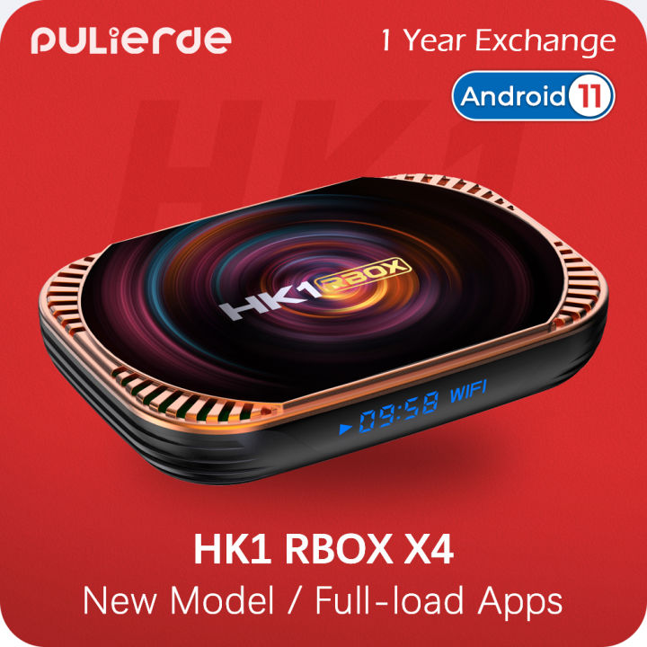 【Pre-install Apps】New HK1 RBOX X4 4GB 128GB Android Box S905X4 Android 9.0 TV 8K/4K 2.4G/5G WiFi ...