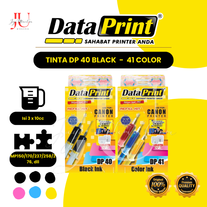 Tinta Data Print DP 40 Black & DP 41 Color ORIGINAL | Lazada Indonesia