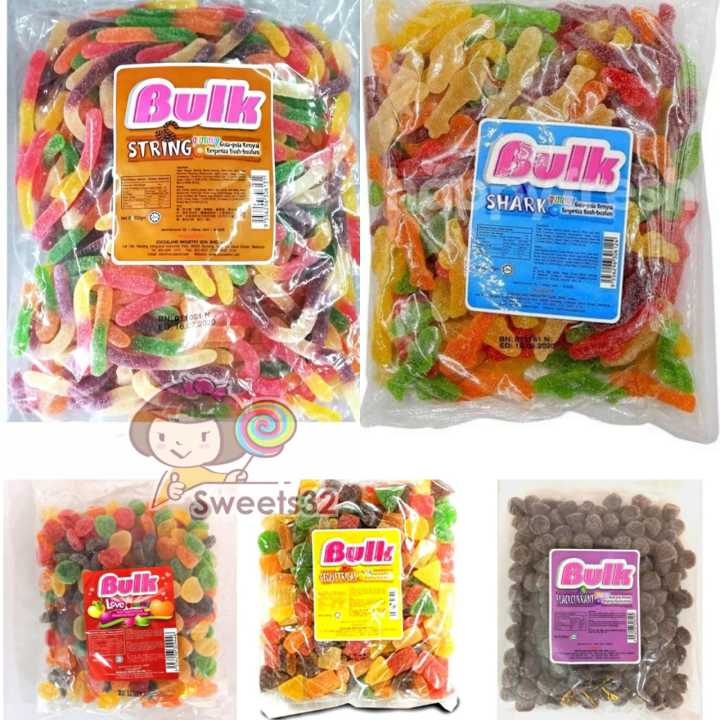 Bulk Gummy String / Shark / Love / Blackcurrant / Geometrical Soft ...