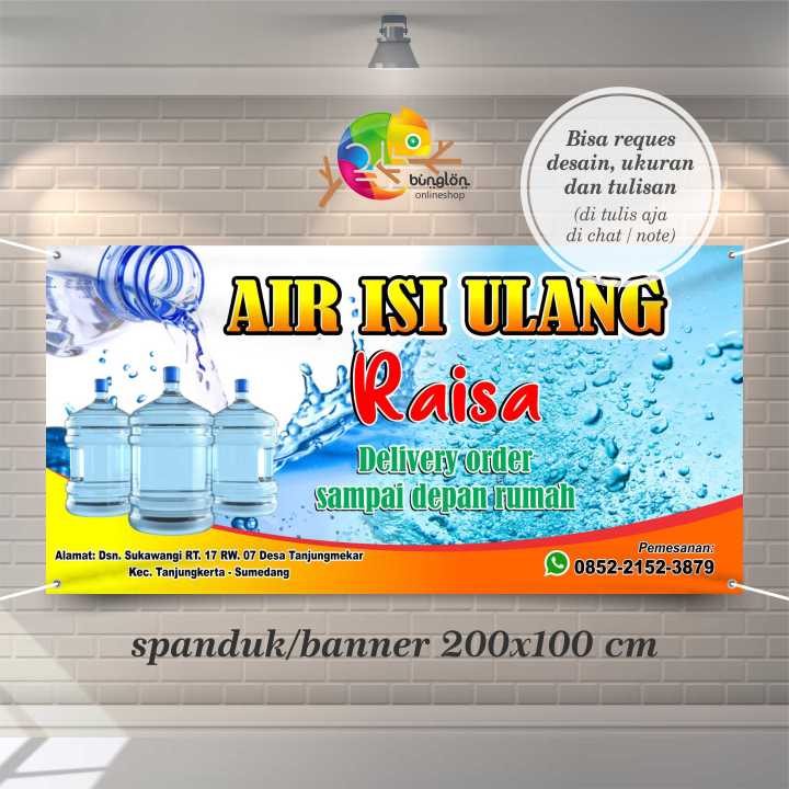 Spanduk, Banner Isi Ulang Air Galon | Lazada Indonesia