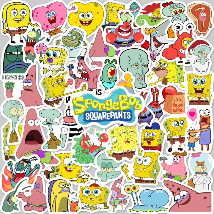 70pcs Stiker Spongebob Squarepants | Sticker Spongebob Squarepants ...