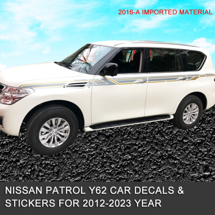 Patrol Car Body Sticker Waist Line Colorful Bar Modified Car Stickers ...