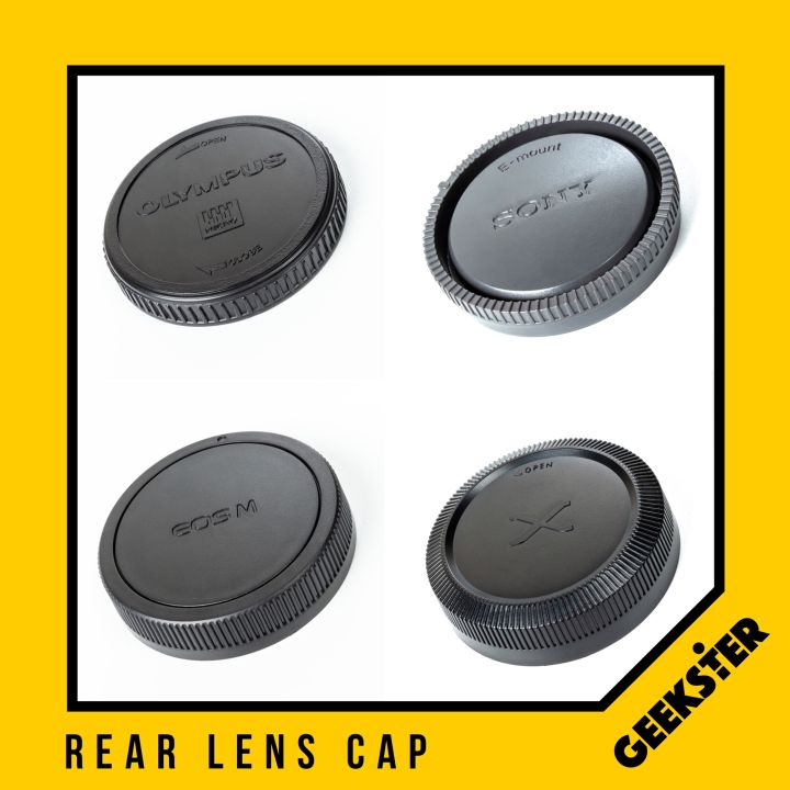 ฝาท้ายเลนส์ สำหรับ Mirrorless FUJI / OLYMPUS / SONY / PANASONIC / CANON ...