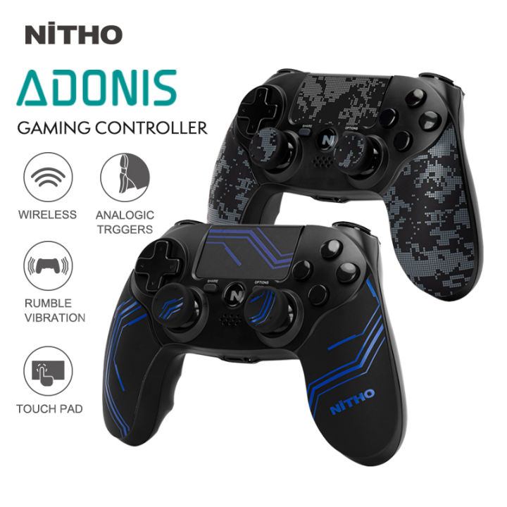 NiTHO PS4 Adonis Bluetooth Wireless controller PS4 Gaming Joystick Dualshock 4 Vibration ...