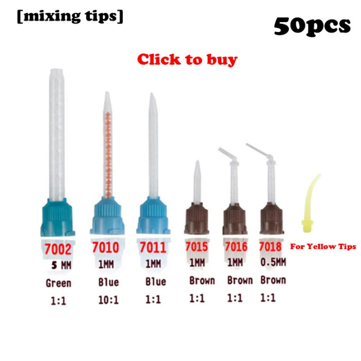 Dentistry Materials Dental Impression Mixing Tips Yellow Intraoral Tip ...