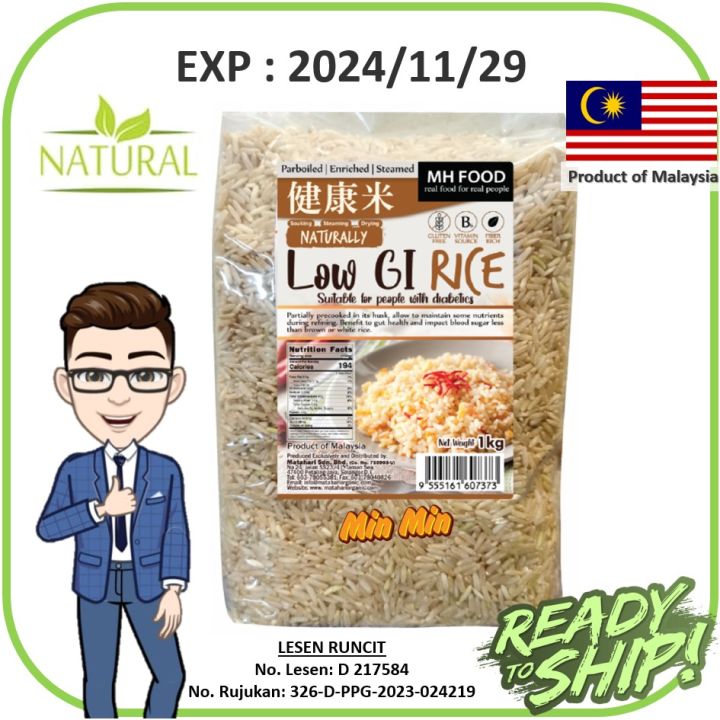 MH FOOD Naturally Low GI Rice 1kg 低升糖健康米 1000gm | Lazada