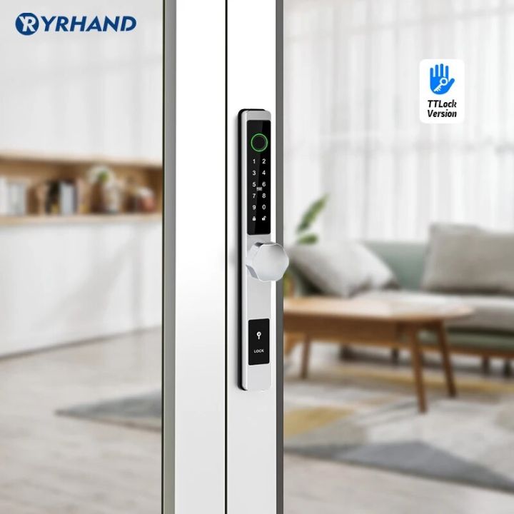 Ttlock App Aluminum Biometric Lock Aleax Fingerprint Door Handle ...