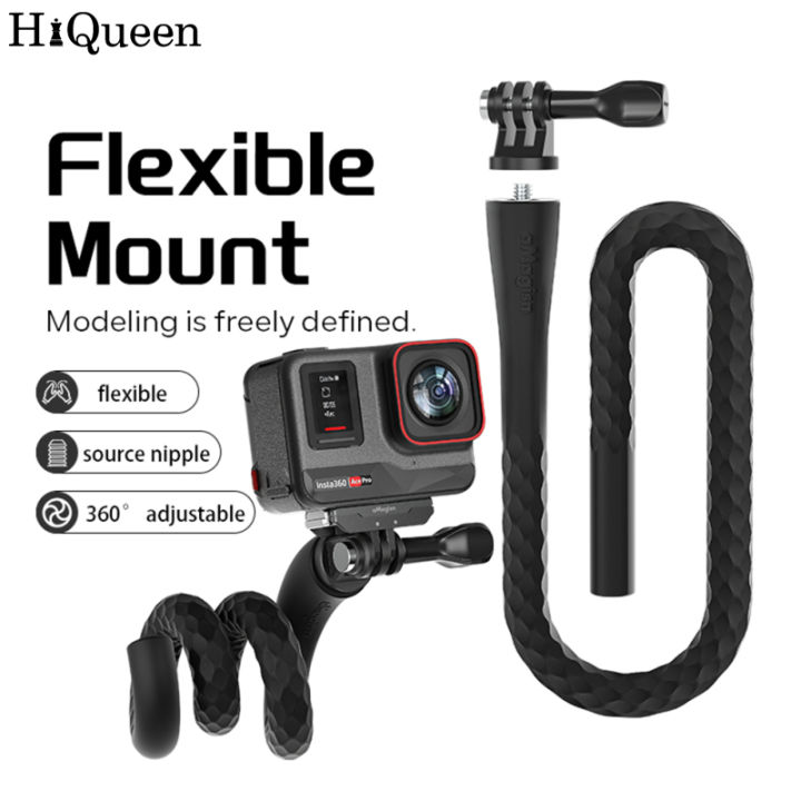 HiQueen Camera Mount Flexible Selfie Stick Action Camera Mount ...