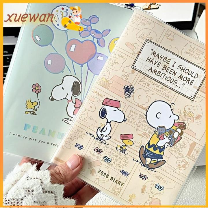 XUEWAN Hard Shell B5 Notebook Snoopy Illustration To Do List 2026 ...