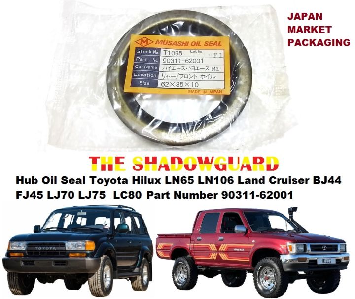 Hub Oil Seal Toyota Hilux LN65 LN106 Land Cruiser BJ44 FJ45 LJ70 LJ75 ...