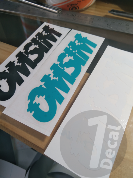 Omsim sticker decal 1pc (3 colors available) for Car, Laptop, Phone ...