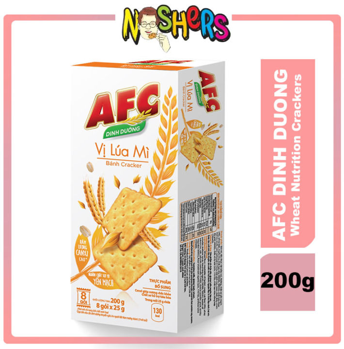 Noshers AFC Dinh Duong Wheat Flavor Crunchy Crackers Kinh Do Crackers ...