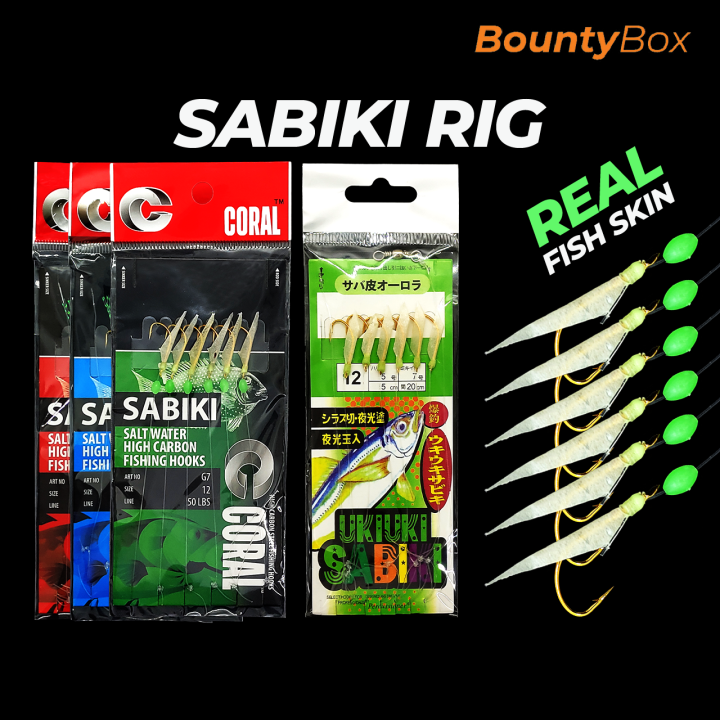 SevenDays Sabiki Rig Size #6 - #16 Fishing Hook Apollo Apolo Pancing ...