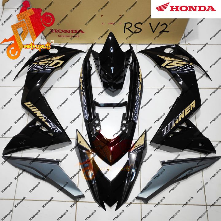 Honda Rs 150 V1 V2 Cover Set Black Winner Original | Lazada