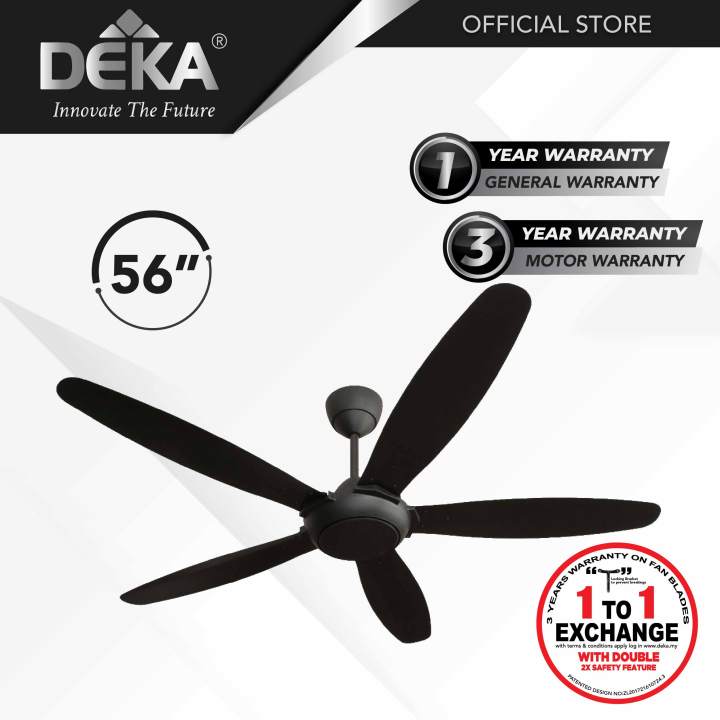 Deka 56 Inch Ac Motor 4 Speed Ceiling Fan DKR 56 | 42 Inch DKR 42 with ...
