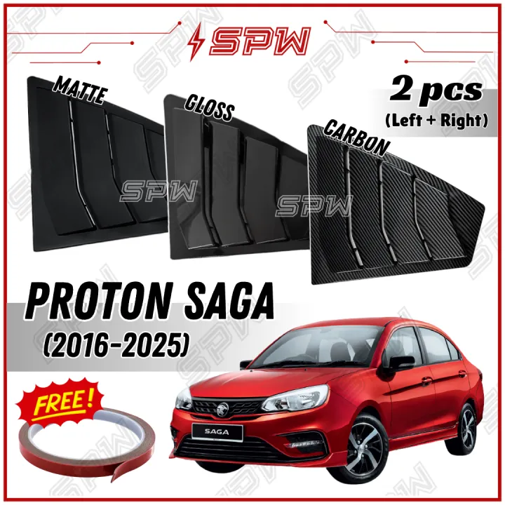Proton Saga (2016-2025) Window Cover Mustang Rear Side Window Cover ...