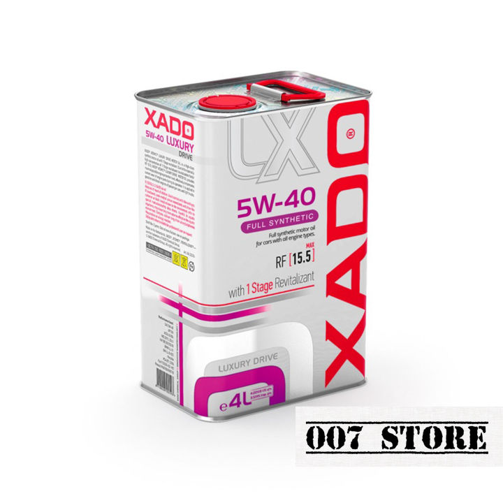 XADO Luxury Drive Fully Synthetic 5W-40 SN/CF 4L Revitalizant Factor ...