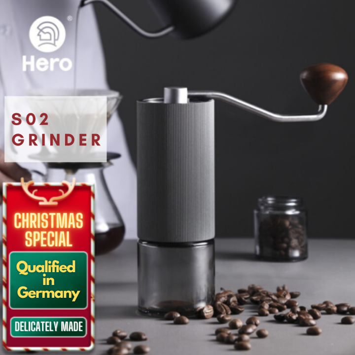 Hero S02 CNC420 SUS Propeller Handheld Coffee Grinder w/ Hooper with ...