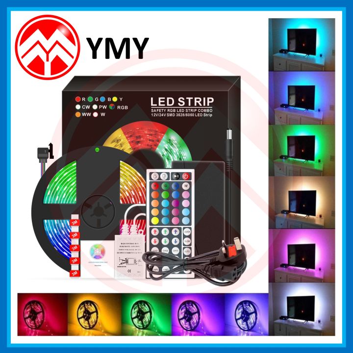 [ 44 KEYS REMOTE - HIGH POWER/BRIGHTNESS 12V 5A 6A ] 5M 10M 15M 20M 30M ...