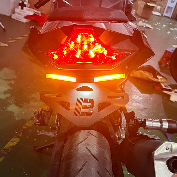 SEMSPEED Motorcycle Rear License Plate Fender Tail Tidy Bracket Signal ...