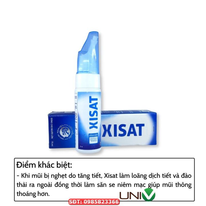 Nước Muối Biển Sâu Xisat Lọ Xịt 75ml, Nước Muối Biển Vệ Sinh Mũi Làm ...