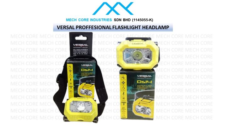 VERSAL HEADLAMP FLASHLIGHT DS14 (FOR USE IN HAZARDOUS LOCATIONS) | Lazada