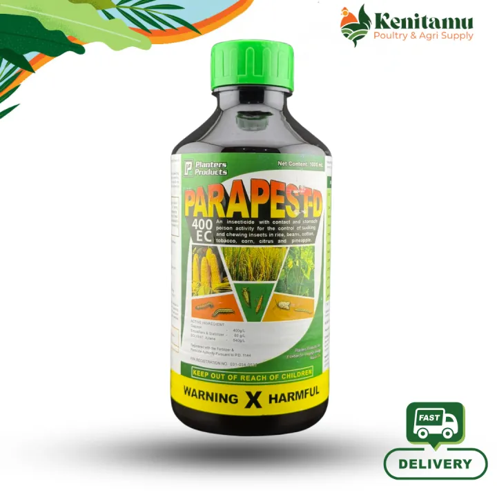 Parapest-D 400EC Insecticide 1L | Powerful Pest Control for Rice & Corn ...