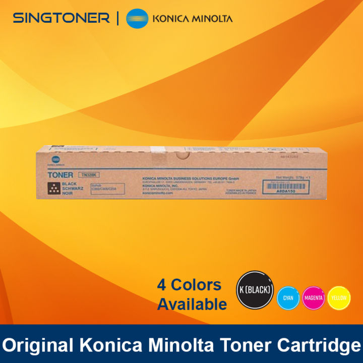 [Original] Konica Minolta TN328 Black Cyan Magenta Yellow Toner ...