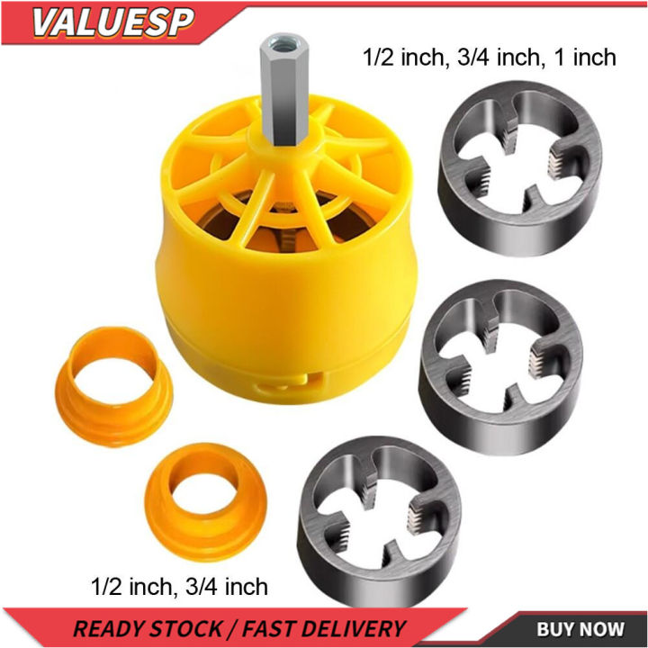 【VALUESP】 Electric Drill To Pipe Threader Plastic Die Electric Threader ...