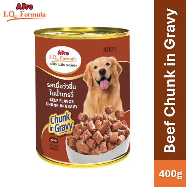 A Pro IQ Dog Canned Beef Flavor Chunk in Gravy 400g | Lazada PH