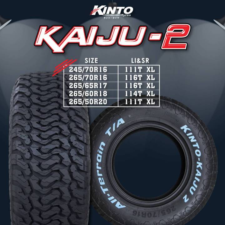 ยาง Kinto รุ่น KAIJU-2 ยาง A/Tขอบ 16,17,18,20 | Lazada.co.th