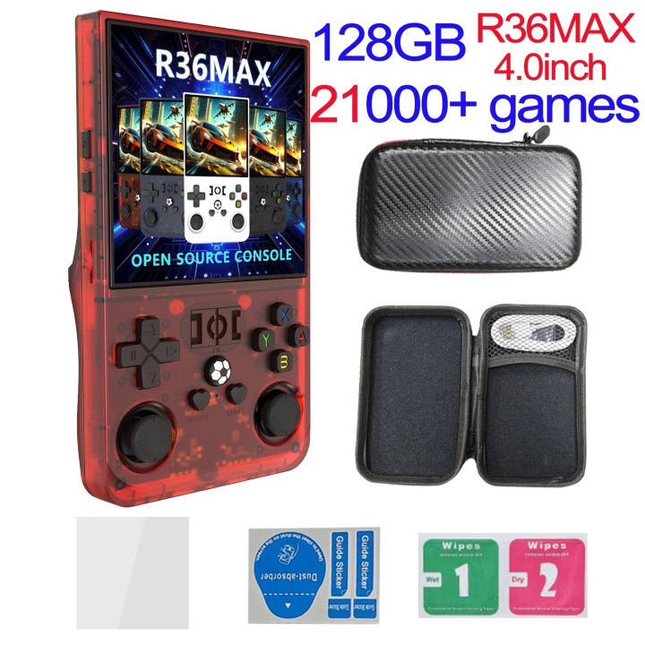 Open Source R36MAX Retro Handheld Video Game Console RK3326 Chip 64 ...