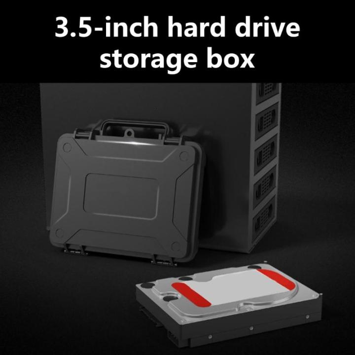 3.5inch External Hard Drive Case Water Resistant Shockproof with Access ...