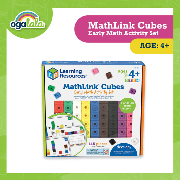 Learning Resources Mathlink Cube Math Activity Set | Lazada PH