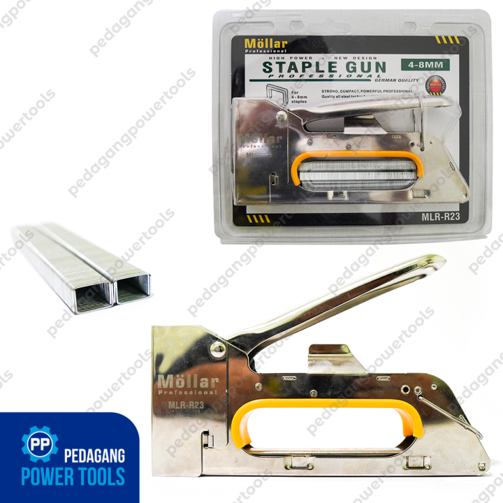MOLLAR R23 Staple Gun Tacker 4-8 mm Staples Tembak Steples Jok Hekter ...