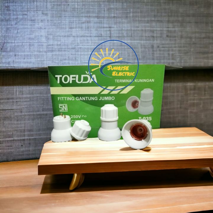 Paket 1 Box isi 24 Pcs Tofuda Fitting Lampu Gantung Jumbo | Lazada ...