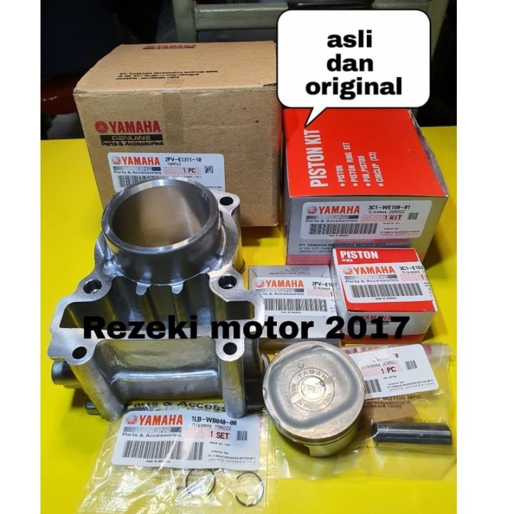 BLOK SEHER BORING 2PV PISTON KIT 3C1 NEW VIXION NVA JUPITER MX KING ASLI ORI YAMAHA | Lazada ...