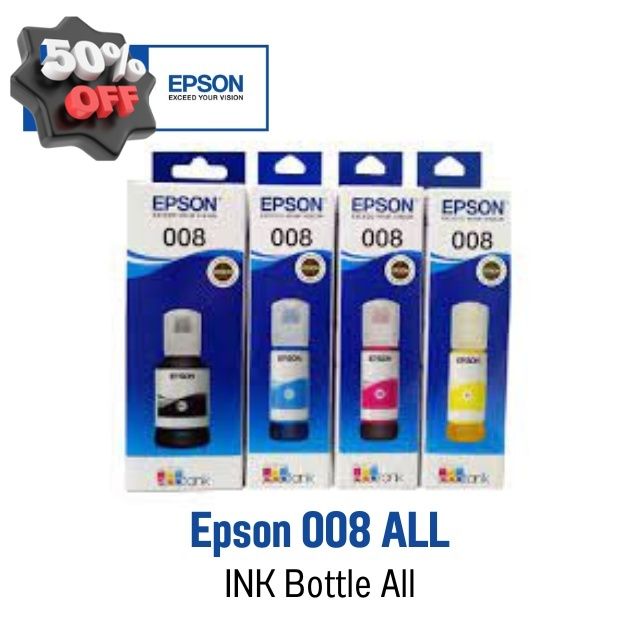 Epson 008 Original Ink Bottle หมึกอิงค์เจ็ท 4 สี ⬛ #หมึกปริ้นเตอร์ ...