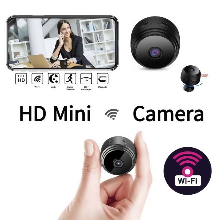 A9 Mini Hd Camera With Wireless Night Vision/Smart Monitor Cctv Camera ...