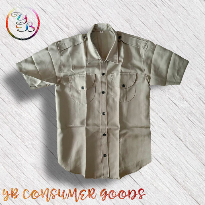 Goa green polo upper uniform Army student uniform | Lazada PH