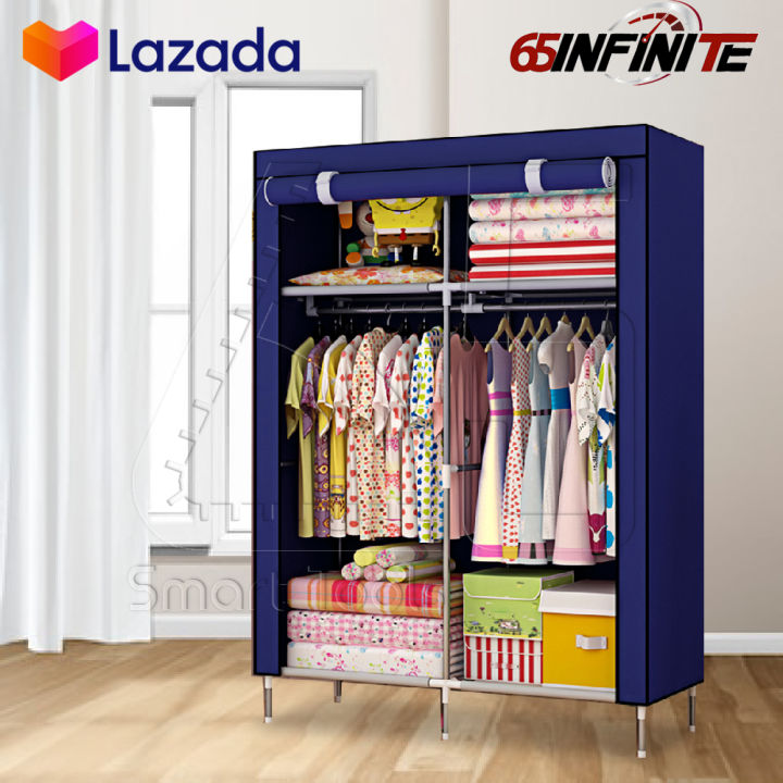 [ลดล้างสต๊อก] InnHome ตู้เสื้อผ้า ตู้ใส่เสื้อผ้าอเนกประสงค์ 2 บล็อค รองรับน้ำหนักได้สูงถึง 100 ...