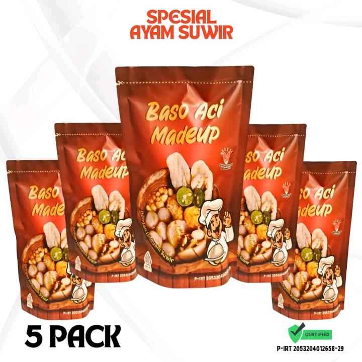 Baso Aci MADEUP premium isi 5 khas bandung ayam suwir pedas instan baso ...