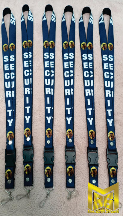 MELXIAN SECURITY GUARD ID Lace ID Sling Lanyard (Navy Blue) | Lazada PH