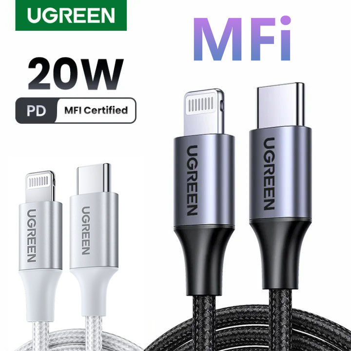 UGREEN MFi 20W PD USB C to Lightning Cable US304 for iPhone 14 13 12 ...